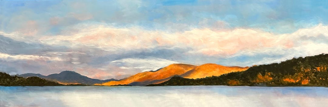 Lake George Autumn Oil Painting | Adirondack Landscape Canvas Art ...
