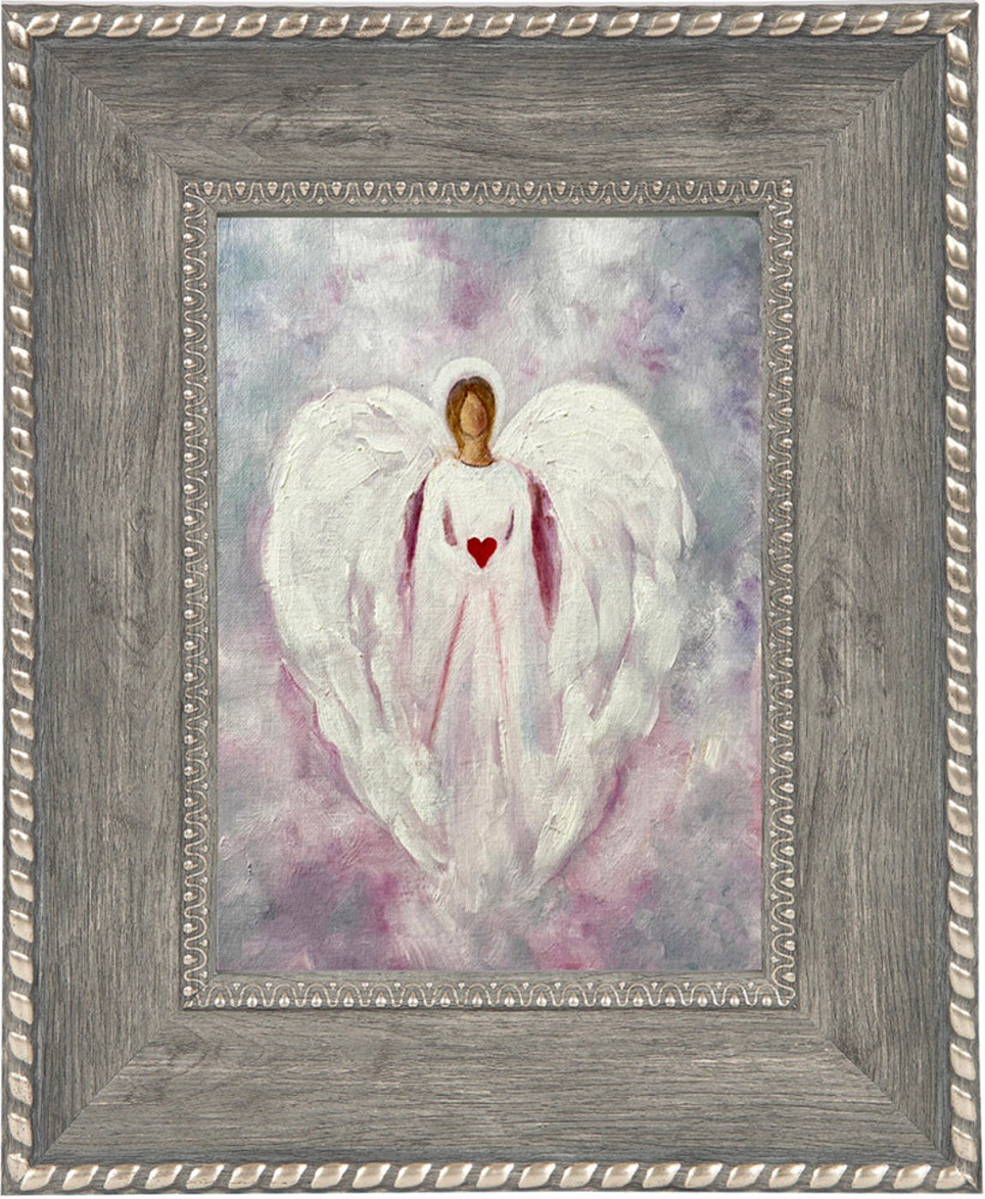Angel Art Print Framed and Signed, Angel of Love Spiritual Print ...