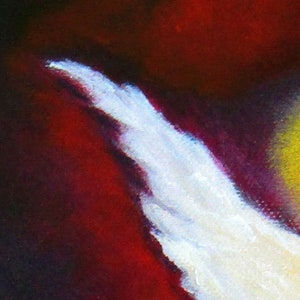 Angel of Valor Art Print Poster, Guardian Angel Painting Print ...