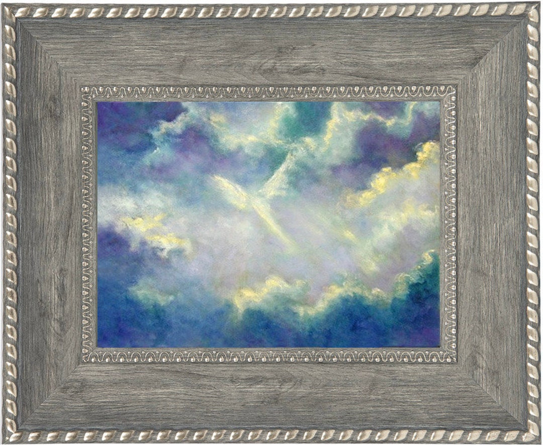 Angel Art Print, Framed Angel Print, Spiritual Religious Gift, Guardian ...