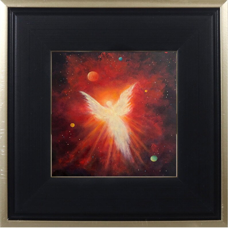 Angel Print Framed Heavens Angel Art Print Guardian Angel - Etsy
