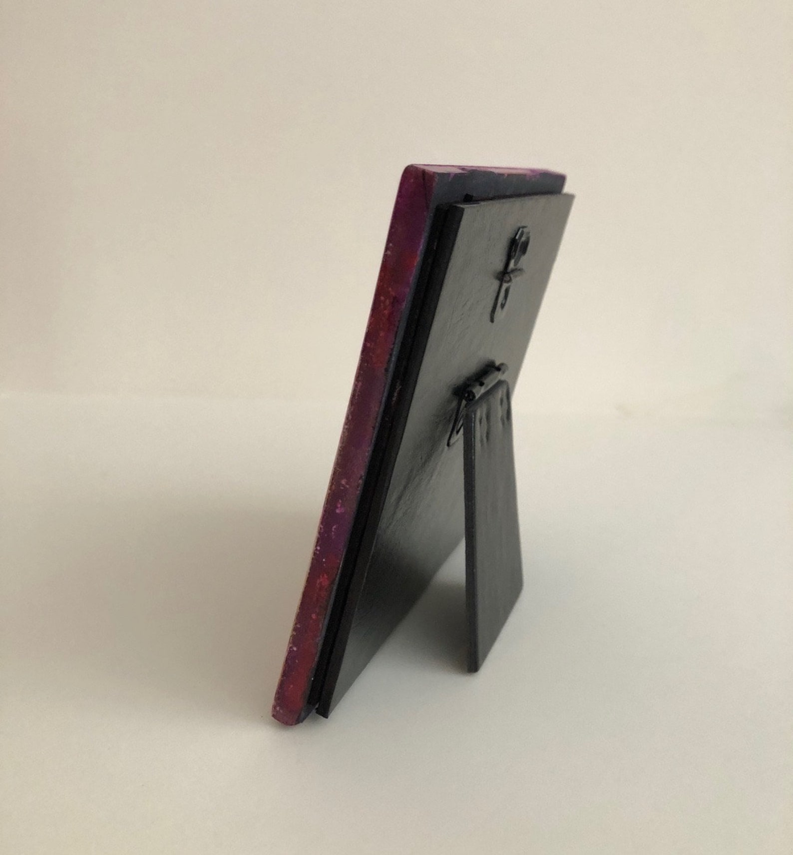 Hand Painted Abstract Art Ceramic Tile Framed Tile Art Home - Etsy