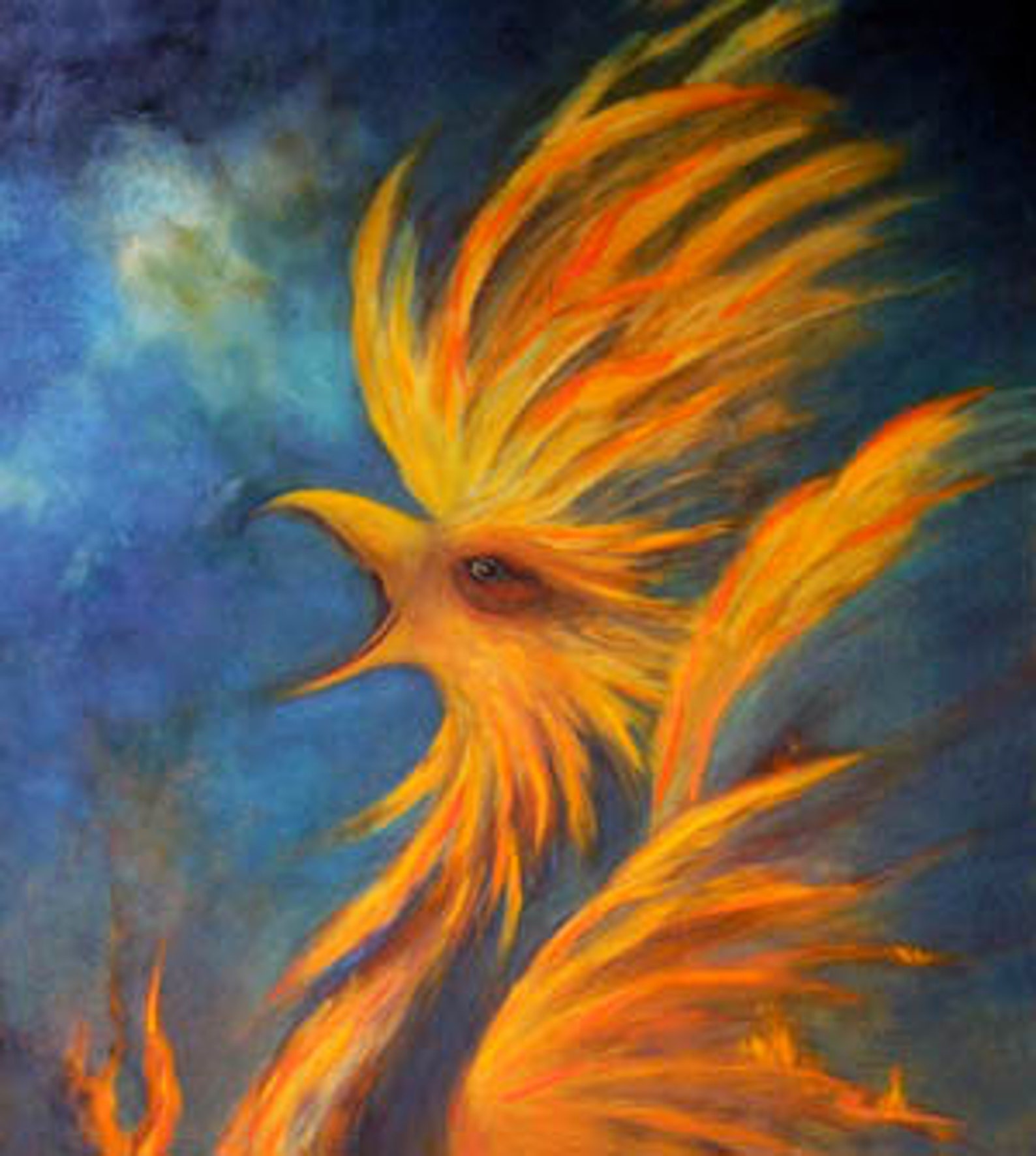Phoenix Rising Print Phoenix Rising Art Print Poster - Etsy
