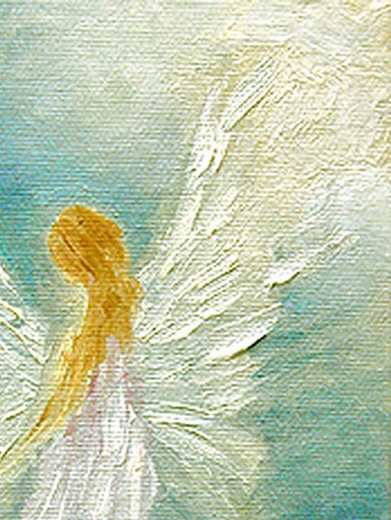 Angel Art Angel Print Framed Guardian Angel Print Spiritual | Etsy