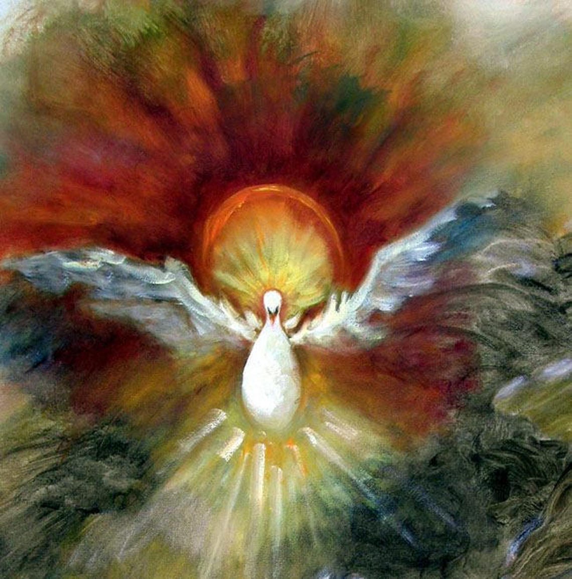 Holy Spirit Print Poster, Angels, Religious Art, Angel Wings Wall Art ...