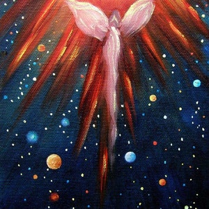 Angel Greeting Cards, Angel Print Art Card, Spiritual Card, Guardian ...