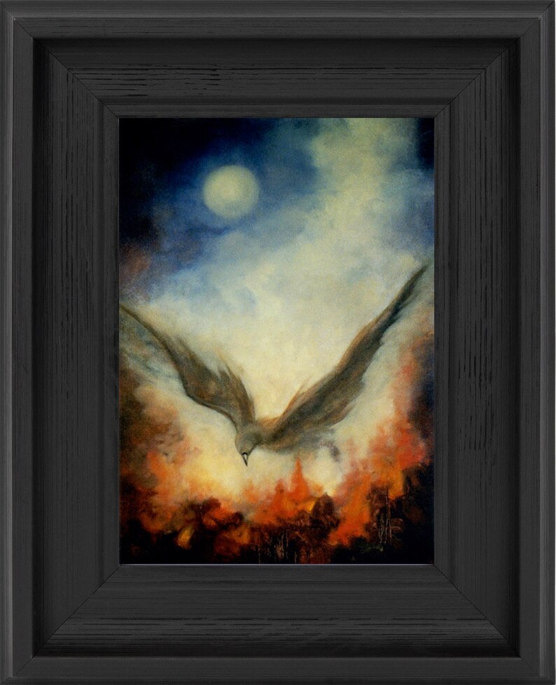 Phoenix Rising Art Print Framed Phoenix Rising Picture | Etsy
