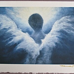 Angel Art Print Greeting Card, Blank Card Greeting Cards, Spiritual ...