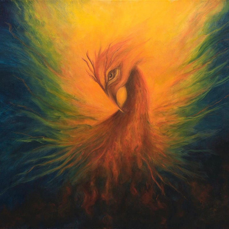Phoenix Rising Art - Etsy