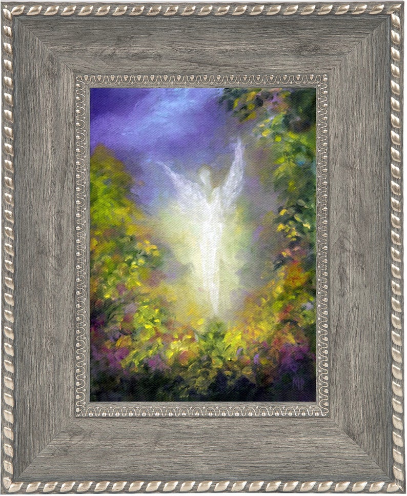 Angel Art Print Framed Guardian Angel Blessing Angel Print | Etsy