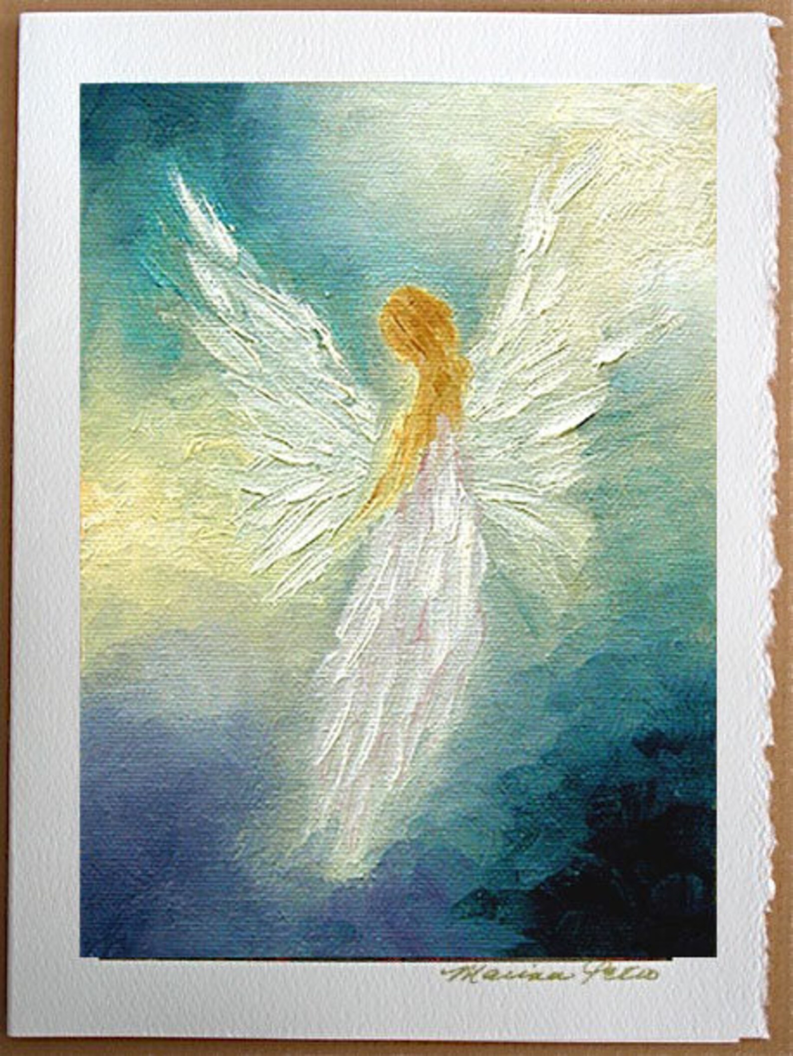 Art Card, Angel Card, Blank Greeting Cards, Greeting Cards, Angel, Fine ...