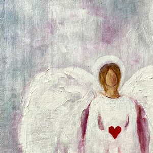 Guardian Angel Art Print, Angel Wings, Angel Painting, Spiritual Gift ...