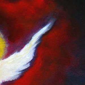 Angel of Valor Art Print Poster, Guardian Angel Painting Print ...