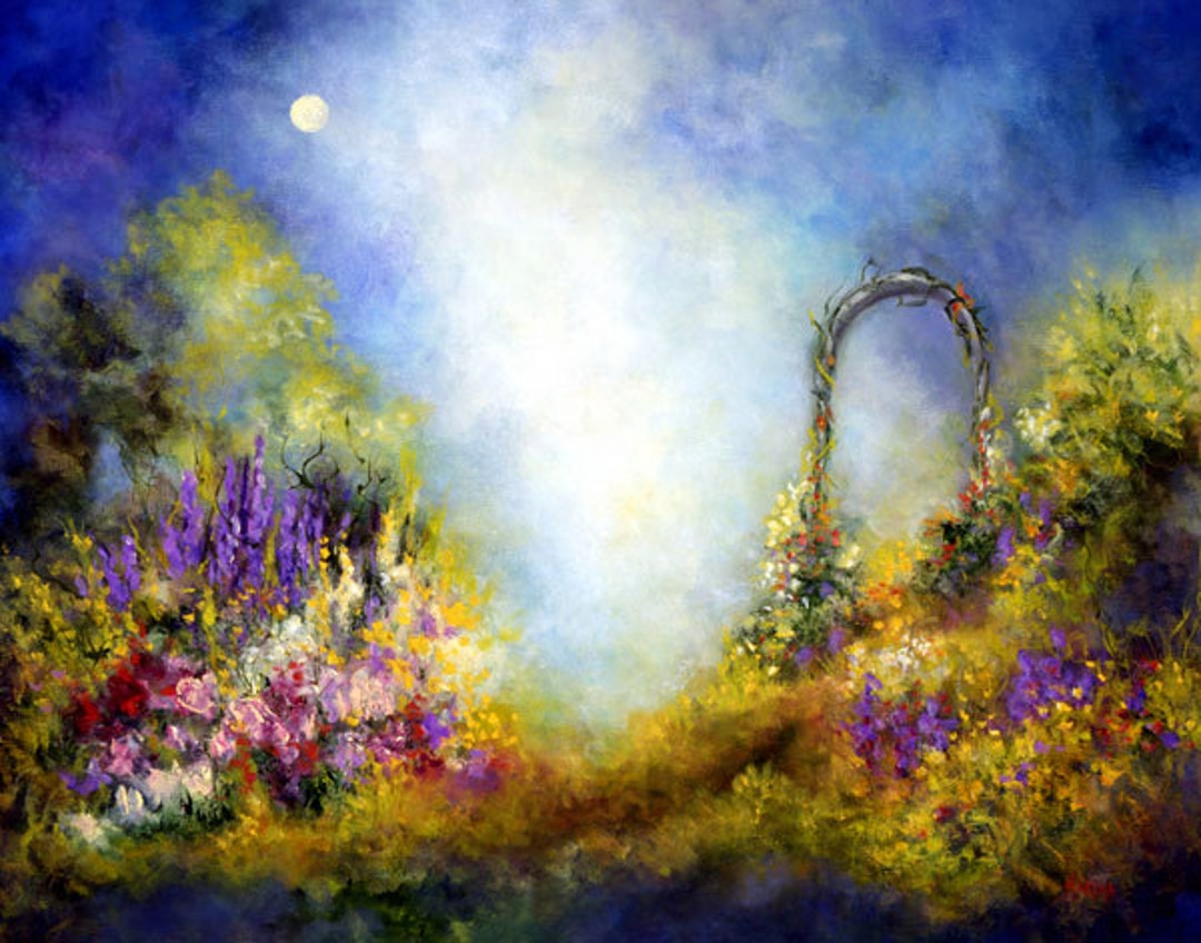 Landscape Flower Garden Print Poster Fine Art Flower Prints - Etsy