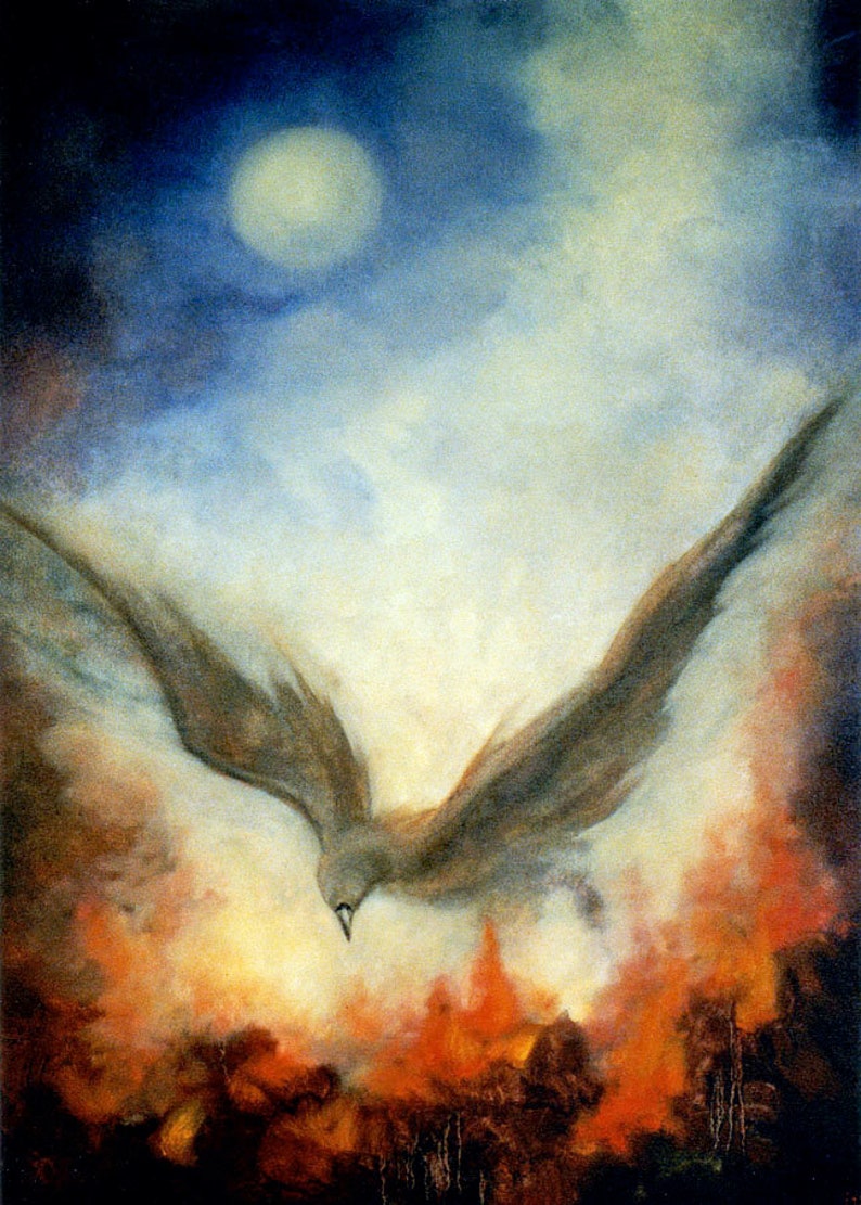 Phoenix Rising Art Print Framed Phoenix Rising Picture | Etsy