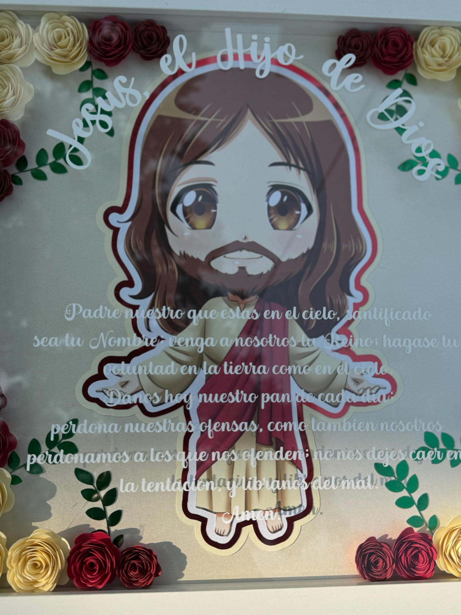 Customizable Jesus “son of God” Shadow Box (made With Cardstock Paper ...