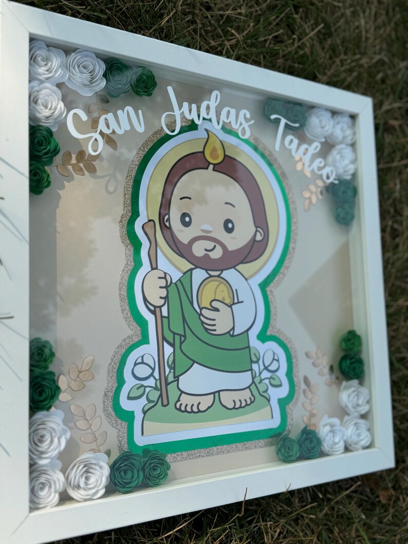 Customizable St. Jude Thaddeus/san Judas Tadeo Shadow Box (made With ...