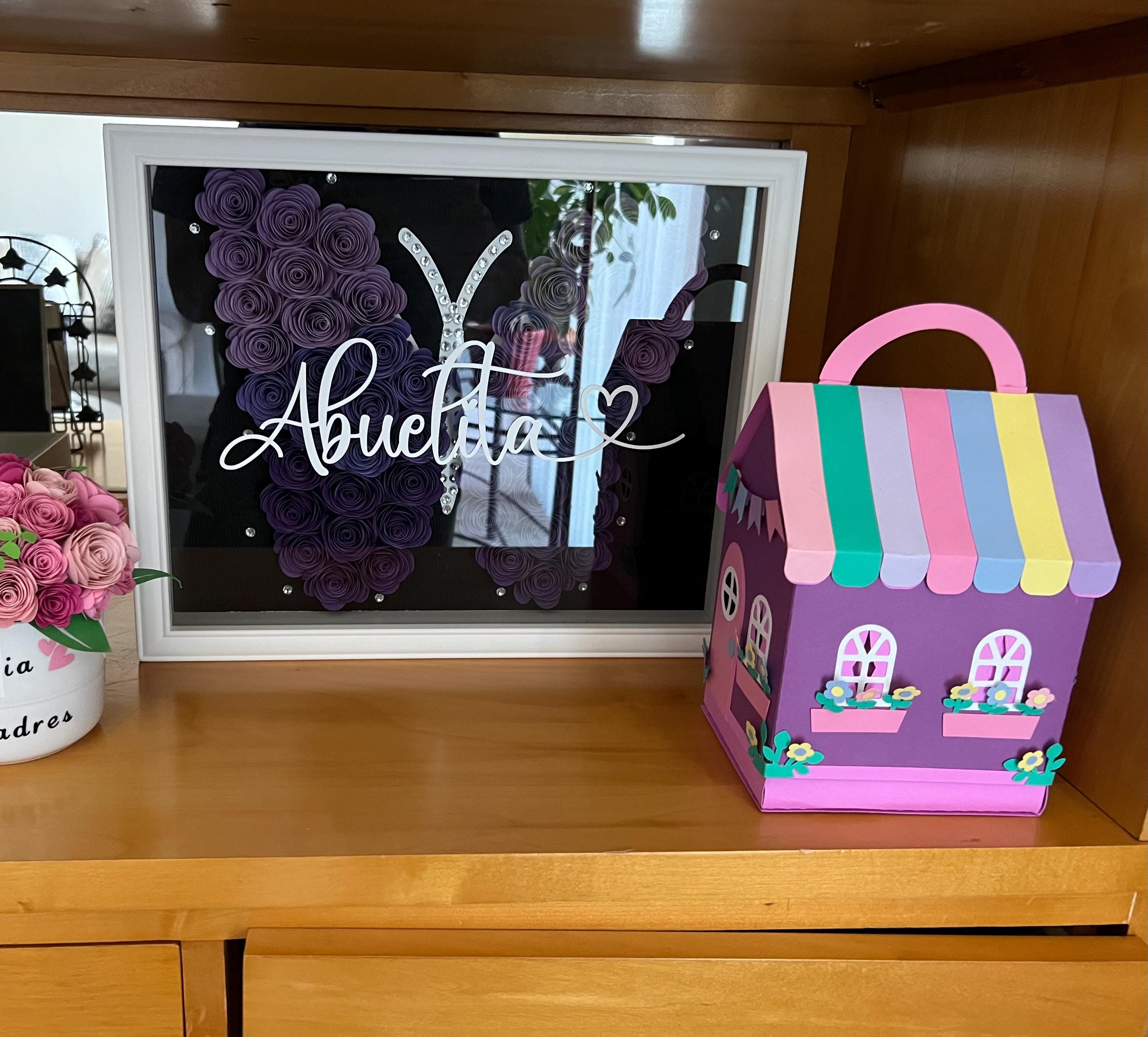 Customizable Abuelita “grandma” Shadow Box (made With Cardstock Paper ...