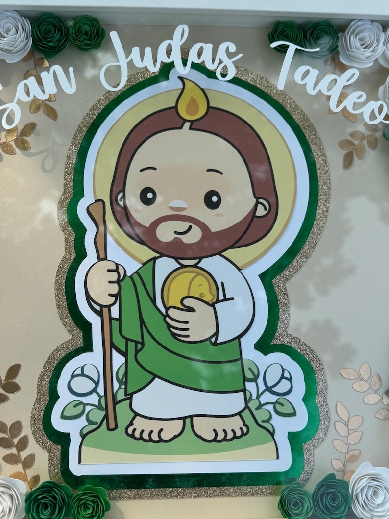 Customizable St. Jude Thaddeus/san Judas Tadeo Shadow Box (made With ...