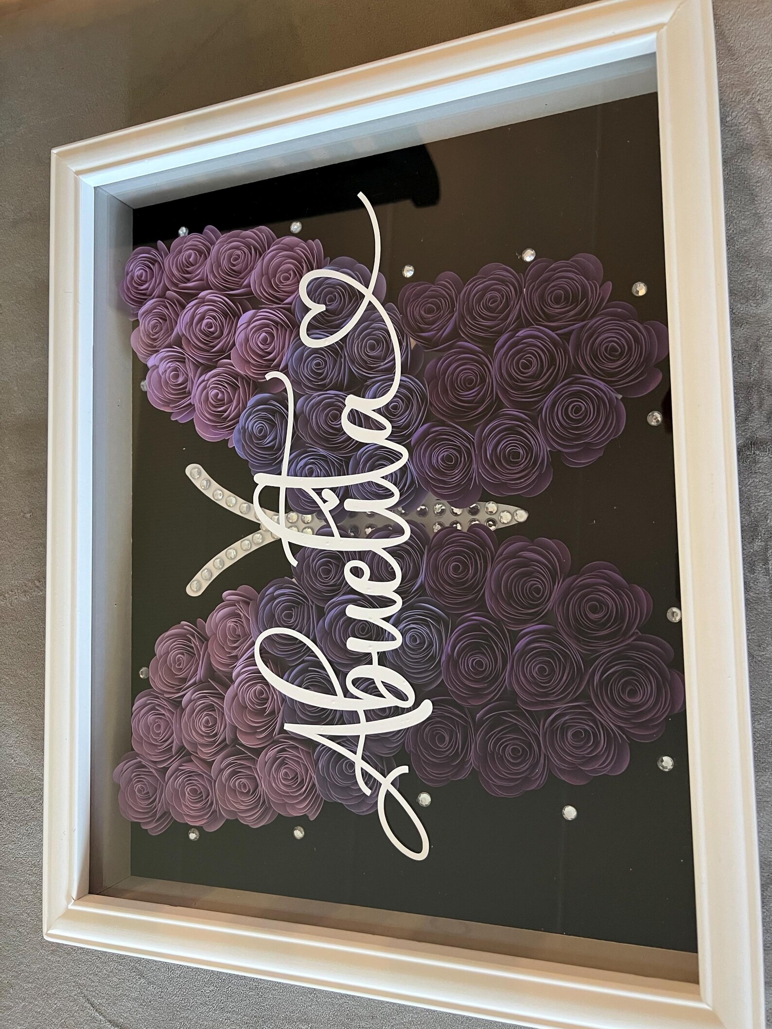 Customizable Abuelita “grandma” Shadow Box (made With Cardstock Paper ...