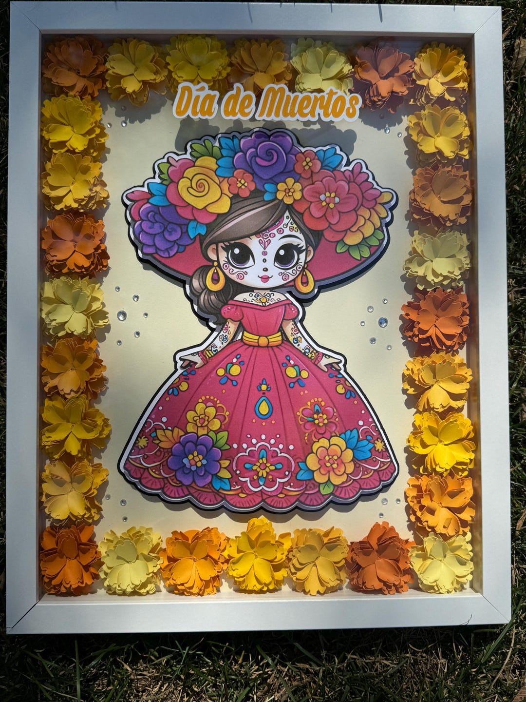 Customizable ”la Catrina” (day of the Dead) Shadow Box (made With ...
