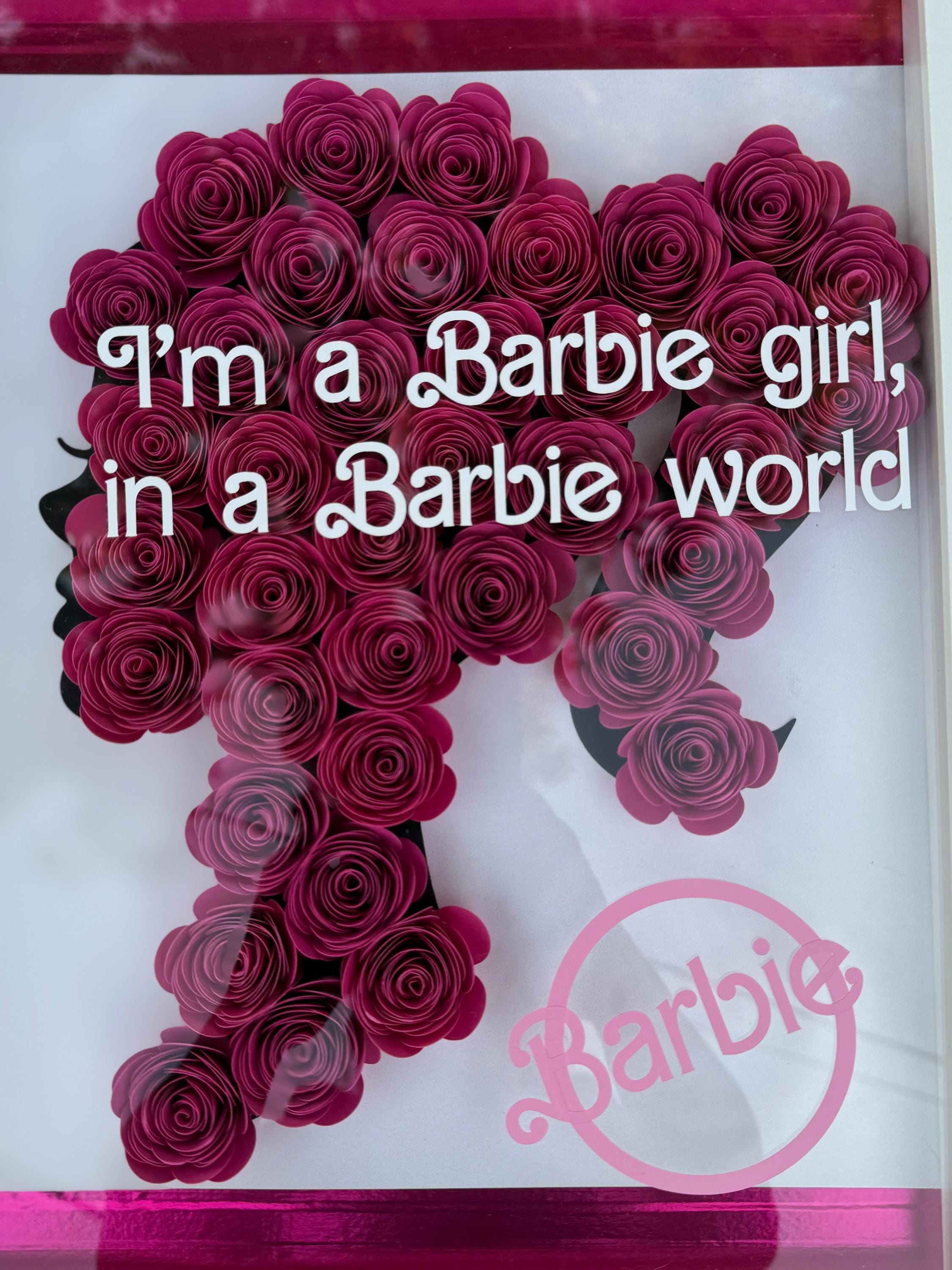 Customizable Barbie Shadow Box (made With Cardstock Paper Flowers/ Home ...