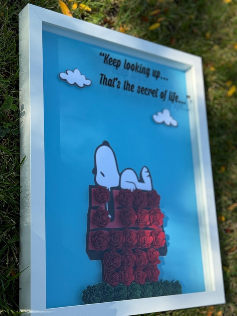 Customizable Snoopy “charlie Brown” Shadow Box (made With Cardstock ...