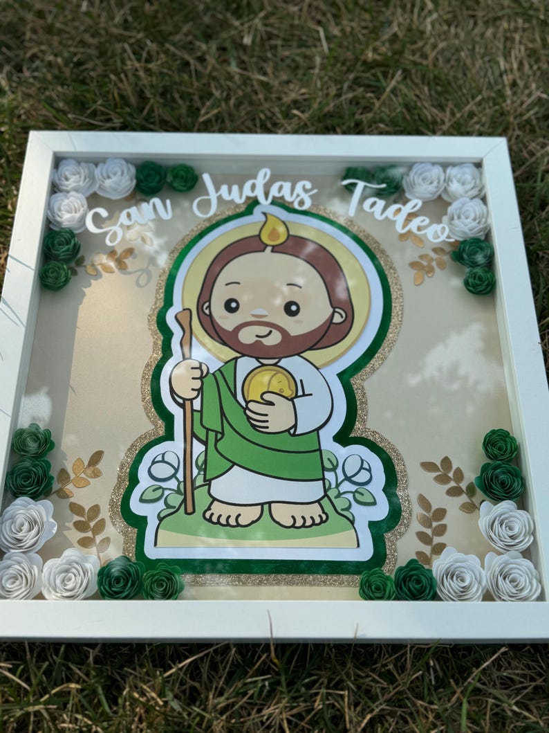 Customizable St. Jude Thaddeus/san Judas Tadeo Shadow Box (made With ...
