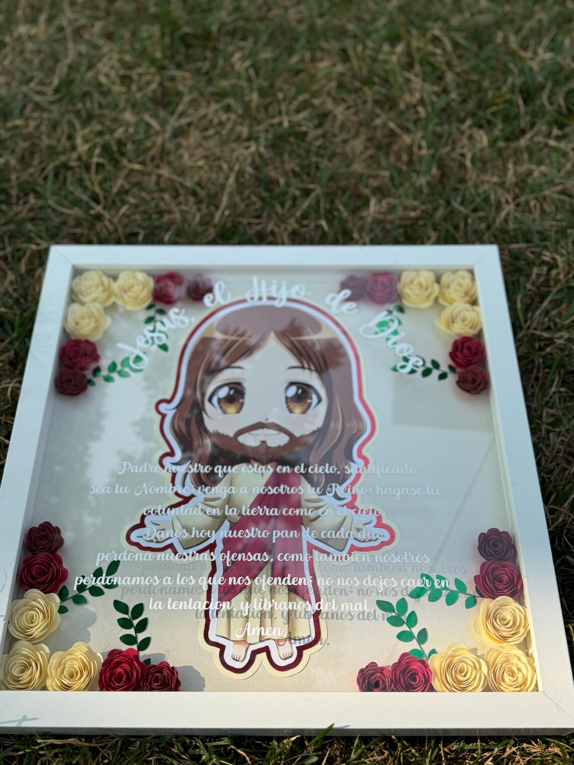 Customizable Jesus “son of God” Shadow Box (made With Cardstock Paper ...