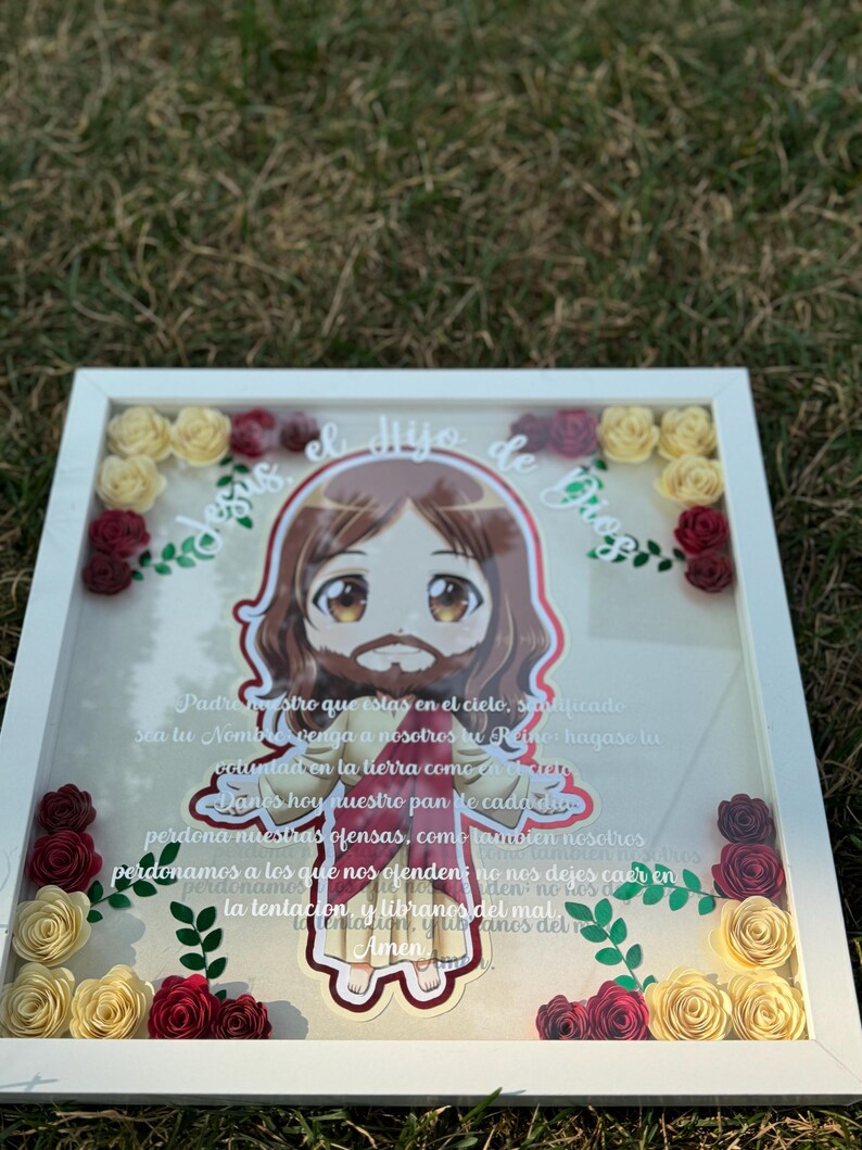 Customizable Jesus “son of God” Shadow Box (made With Cardstock Paper ...