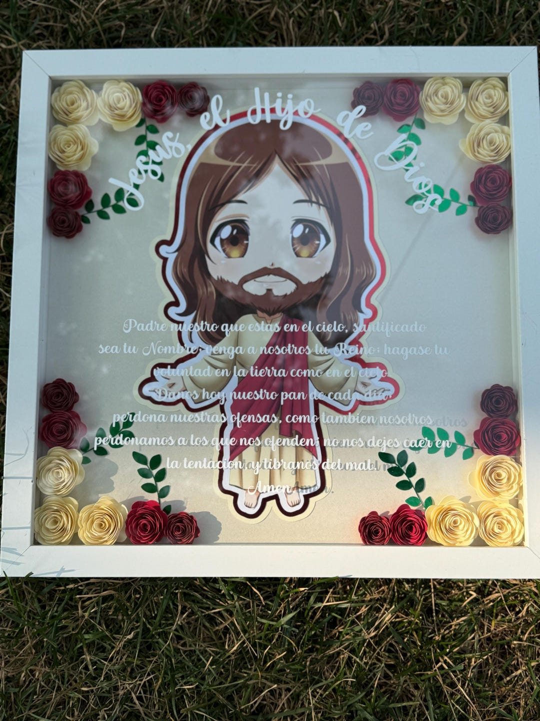 Customizable Jesus “son of God” Shadow Box (made With Cardstock Paper ...