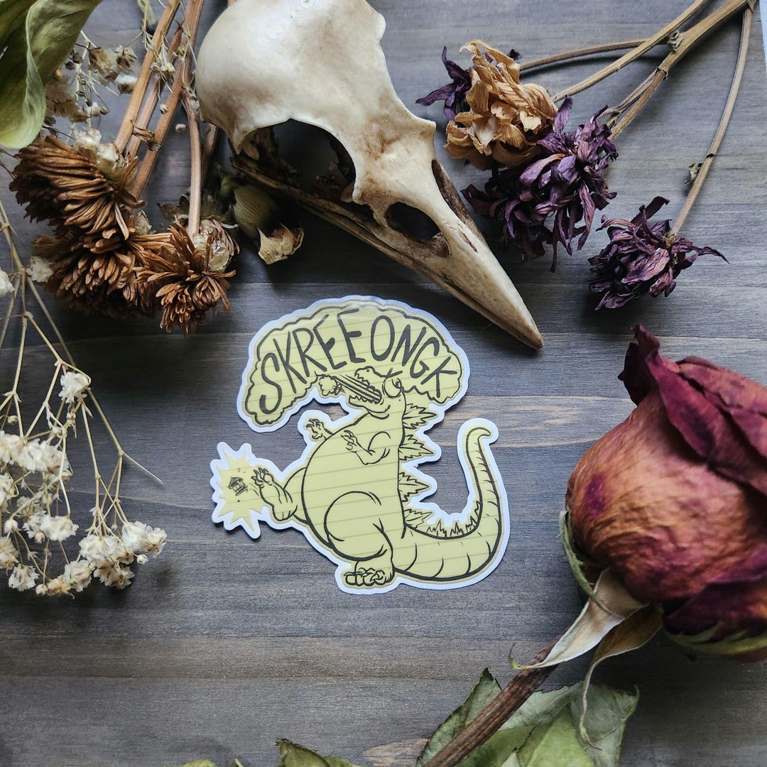 Zilla Honk - Cute Cartoon Godzilla Dinosaur Kaiju Notebook Laminated ...