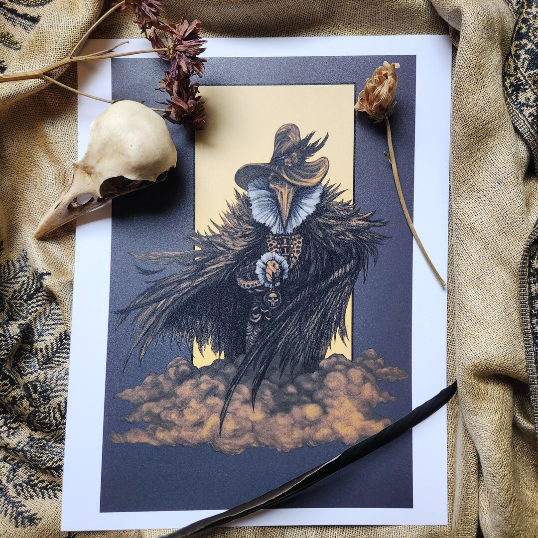 Envoy of the Gilded Court Masquerade Plague Doctor Soulsbourne Fine Art ...