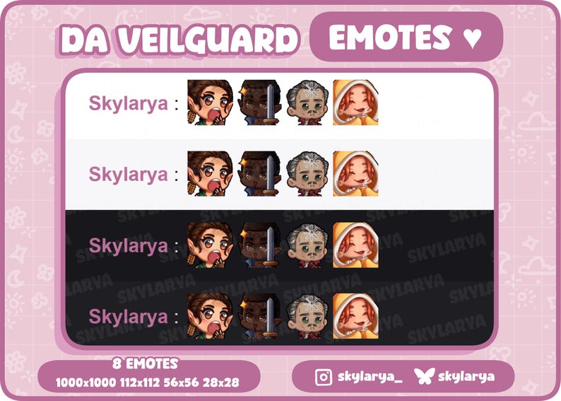 Dragon Age the Veilguard Emote Pack / 8 Twitch Emotes / Discord Emotes ...