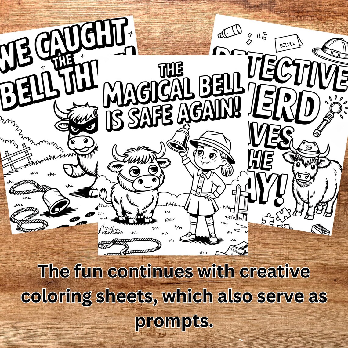 Kids Mystery Game| Cute Detective Highland Cows Party Game | Murder ...