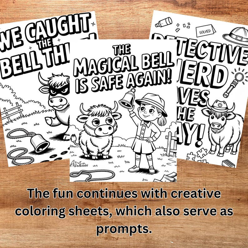 Kids Mystery Game| Cute Detective Highland Cows Party Game | Murder ...