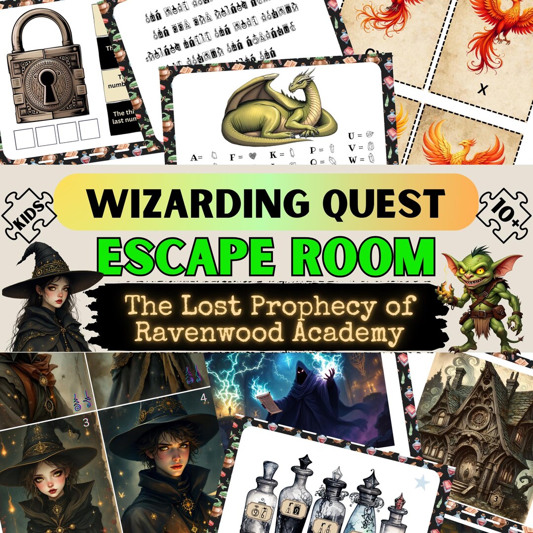 Wizard Escape Room for Kids 10+, Magic Mystery Game for Tweens and ...