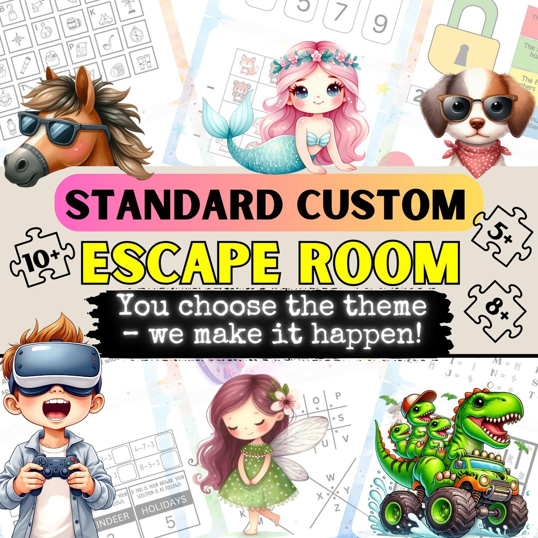 Custom Escape Room Game | Choose Your Own Theme | Personalized ...