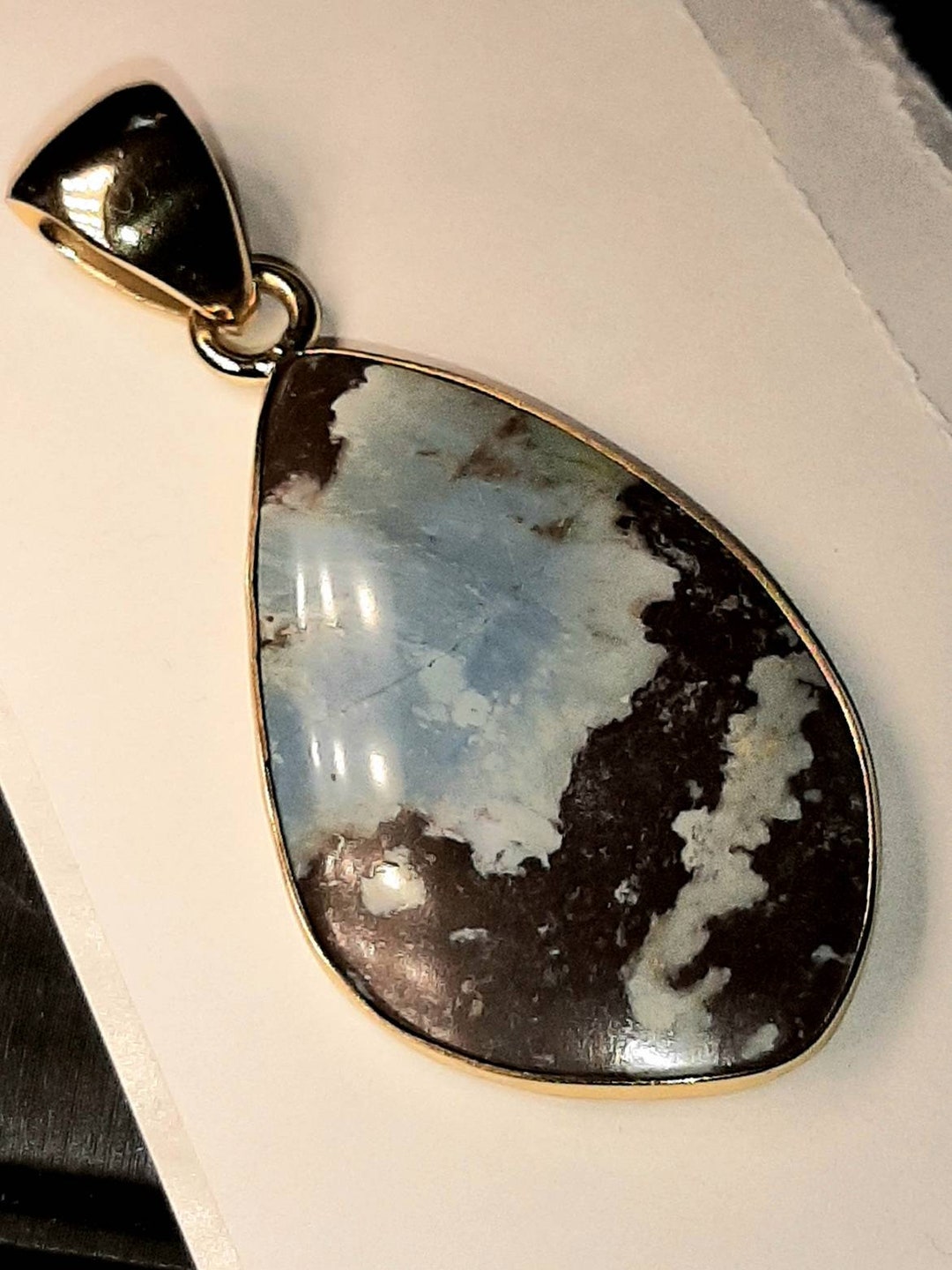 Ocean Blue Lapis Necklace, Ocean Blue Lapis Gemstone Pendant, Alchemia ...