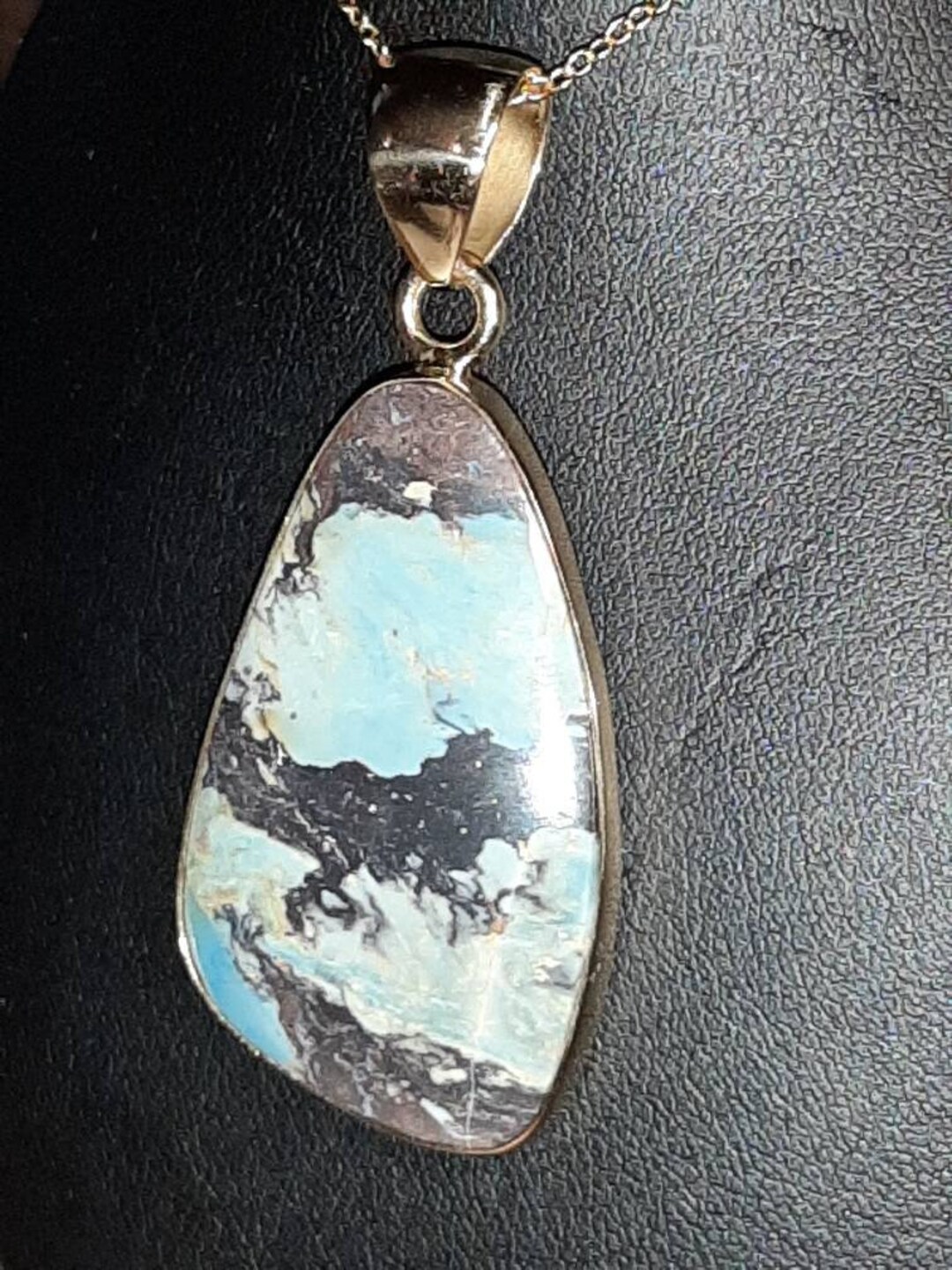 Ocean Blue Lapis Pendant: Alchemia 'zero Karat Gold' Gemstone Necklace ...