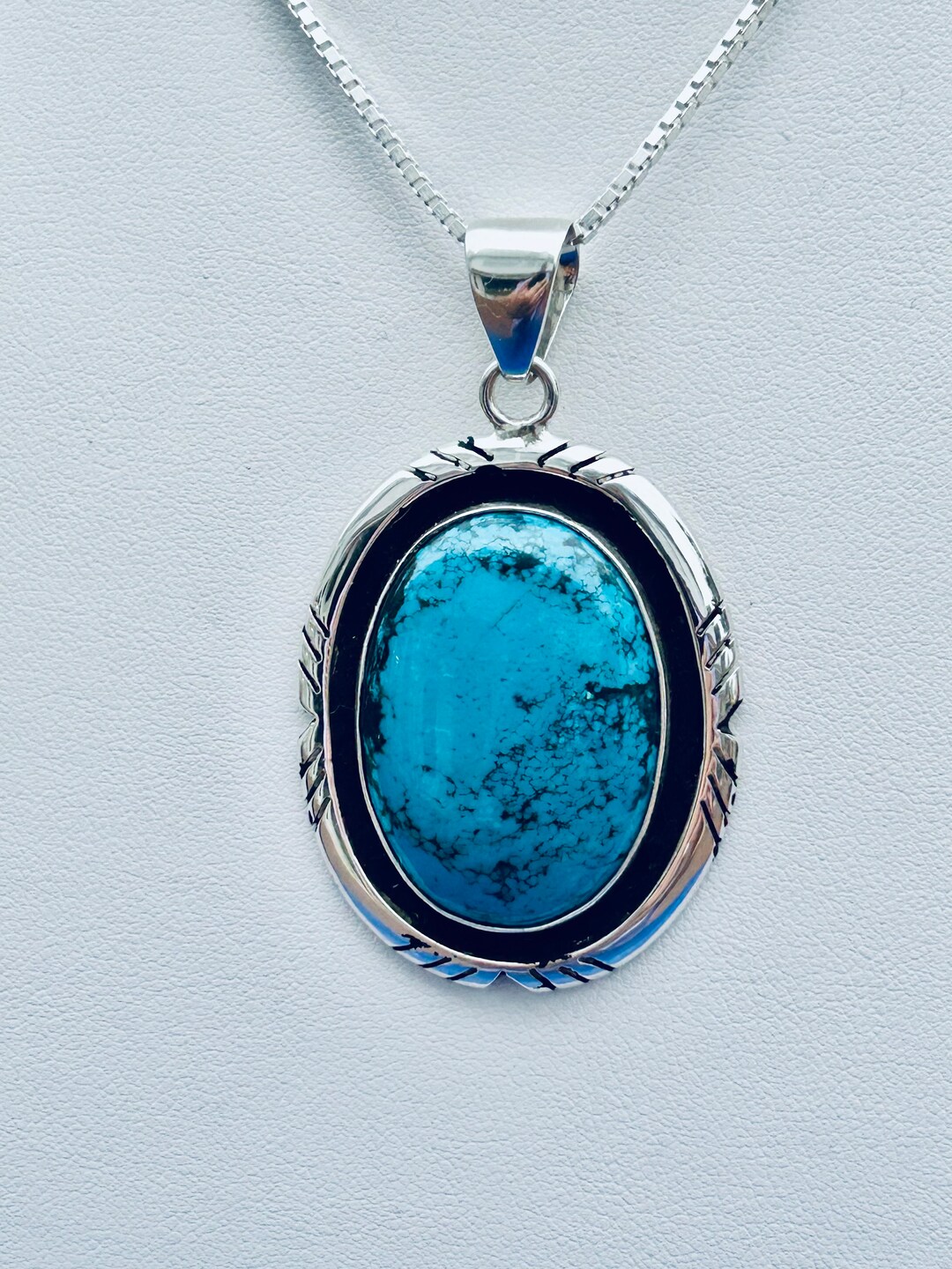 Genuine Natural Turquoise, Spider Web Turquoise Necklace, Spider Web ...