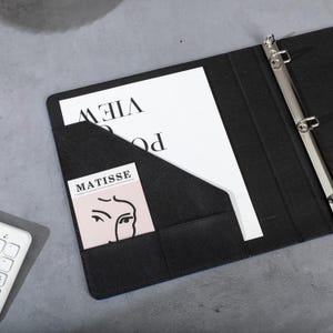 Personalized Binder, Leather Binder, Personalized Leather Binder ...