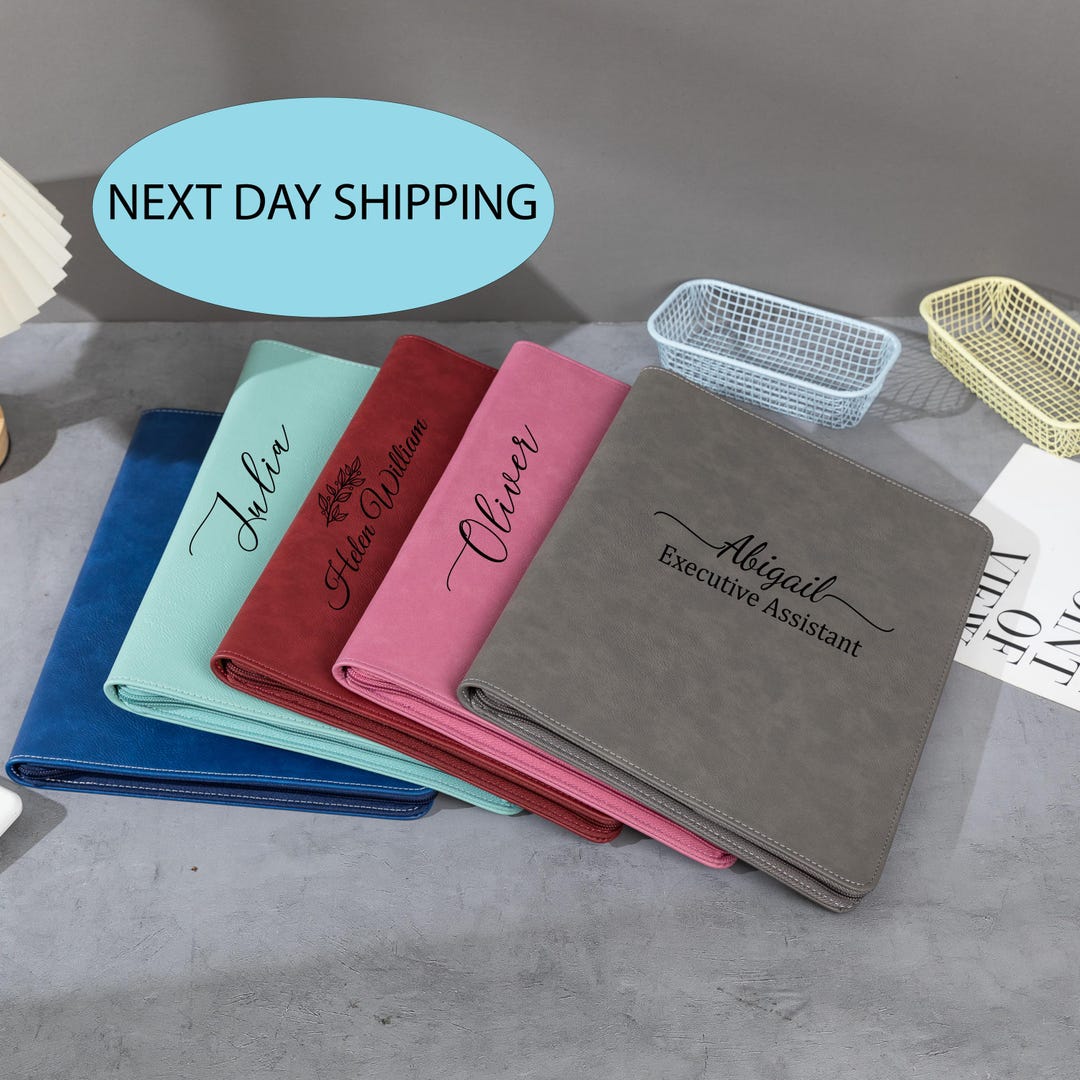 Personalized Company Logo Portfolio, Custom Engraved Company Portfolio ...