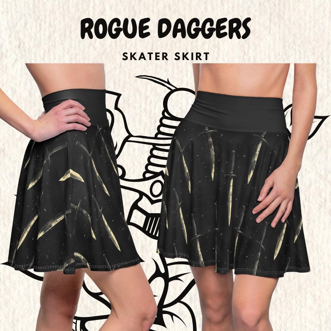 Rogue Daggers Skater Skirt, Edgy, Bold & Fierce, Alternative Fashion ...