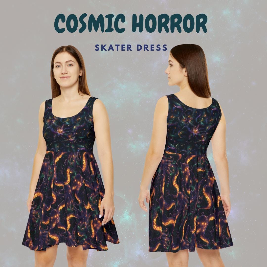 Eldritch Tentacles Skater Dress, Cosmic Horror in Motion, Lovecraft ...