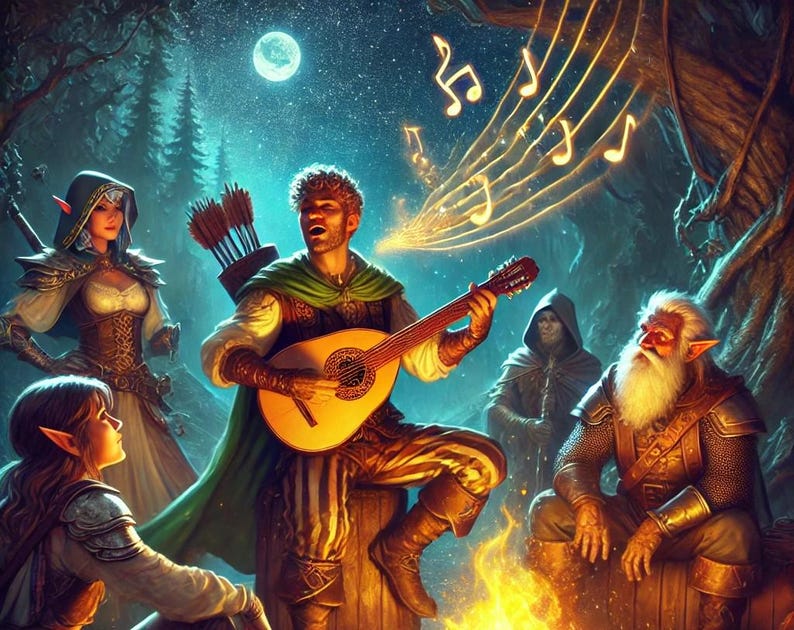 Epic Bardic Tunes for D&D Campaigns - Original Bard Spell Songs - Etsy