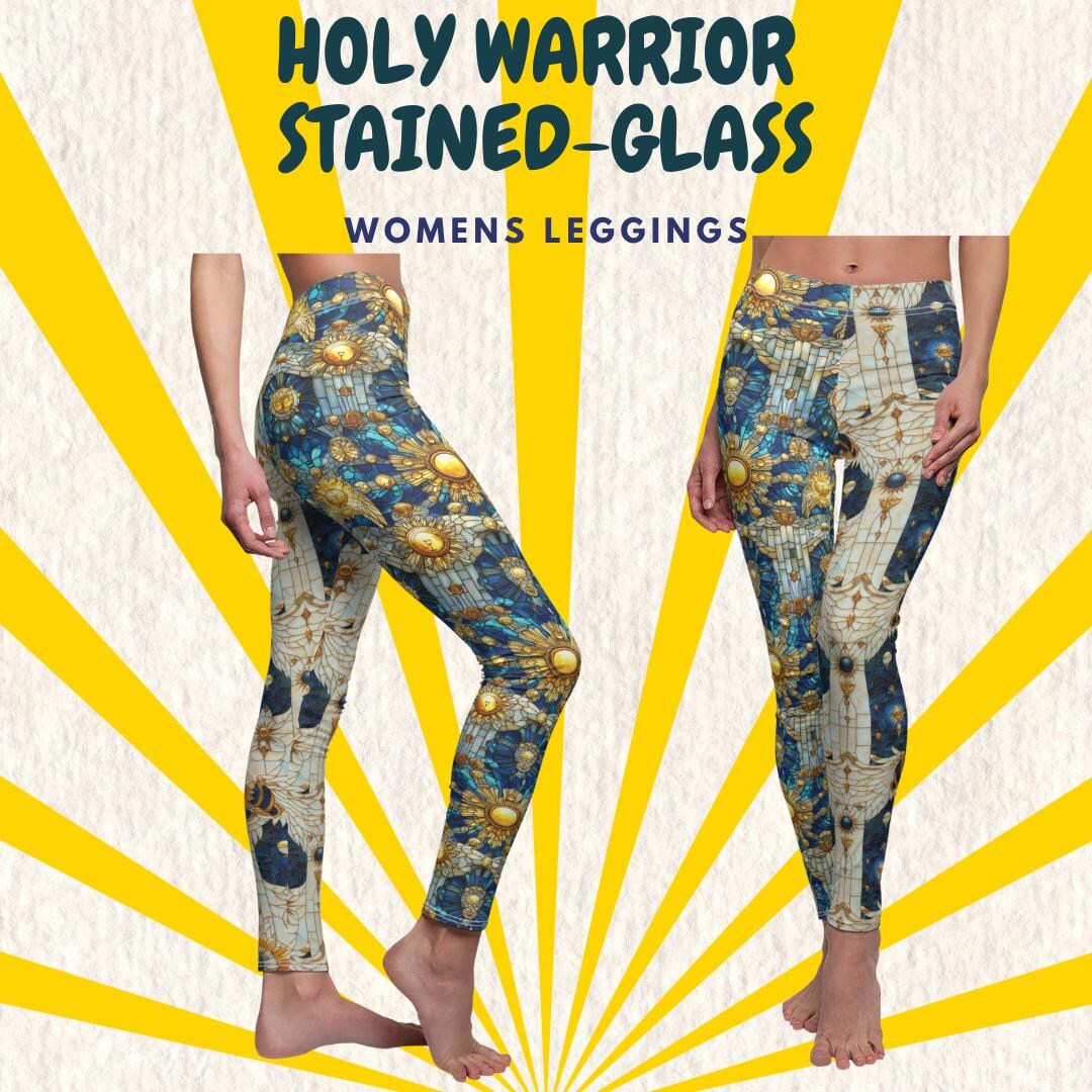 Holy Warrior Stained-glass Leggings, Strength & Style Combined, Paladin ...