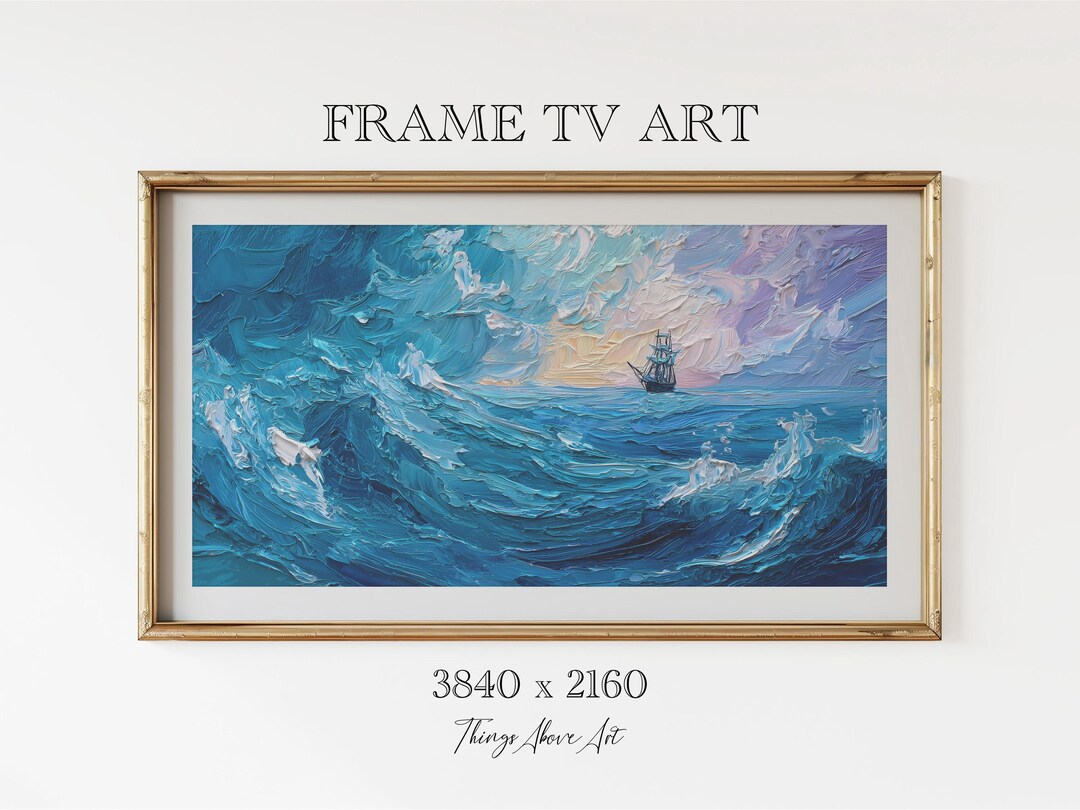 Peace Be Still Frame TV Art: Jesus Calms the Storm (digital Download ...