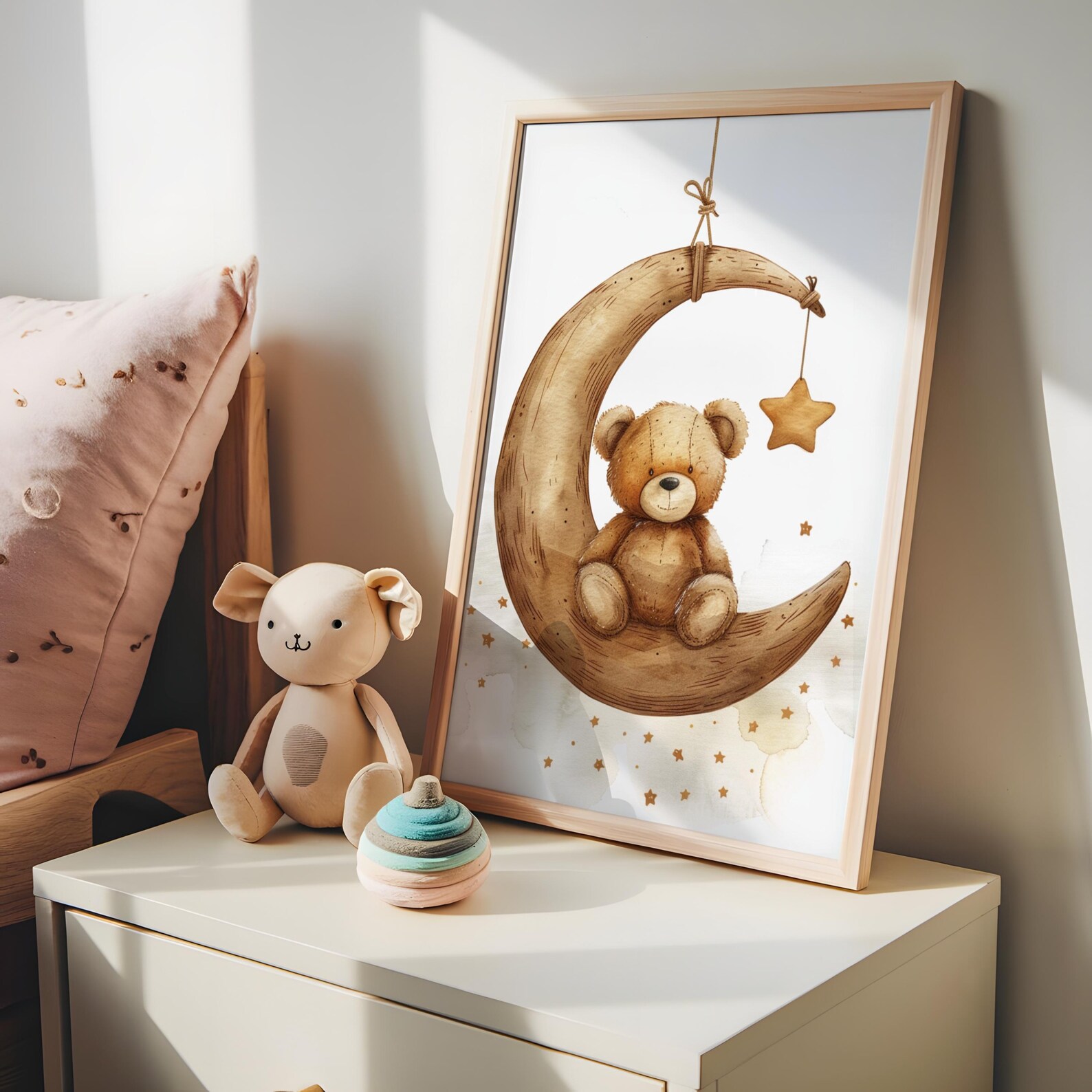 Teddy Bear Poster – Digital Download | Nursery Wall Art - Etsy