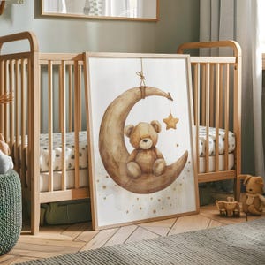 Teddy Bear Poster – Digital Download | Nursery Wall Art - Etsy
